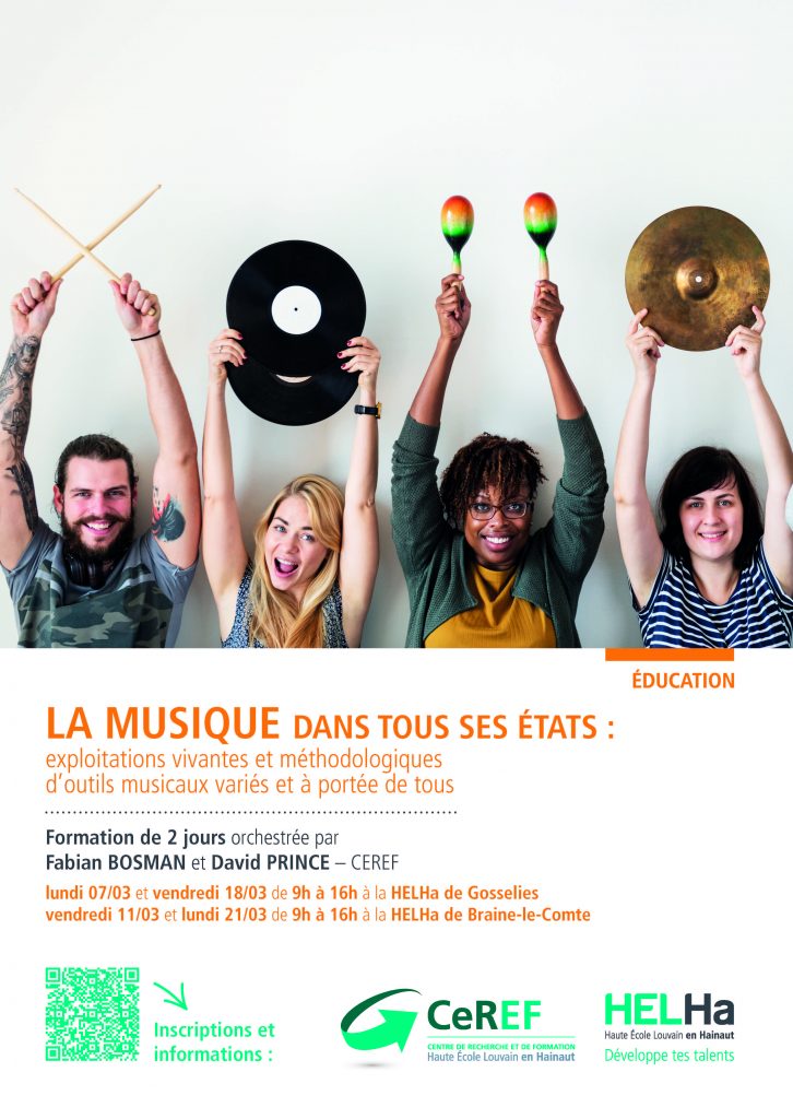 Le CeREF EDUCATION met la musique dans tous ses états ! - HELHa - Haute ...